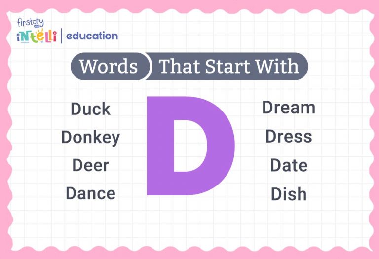Words That Start With D - Learn D Words for Kids in English