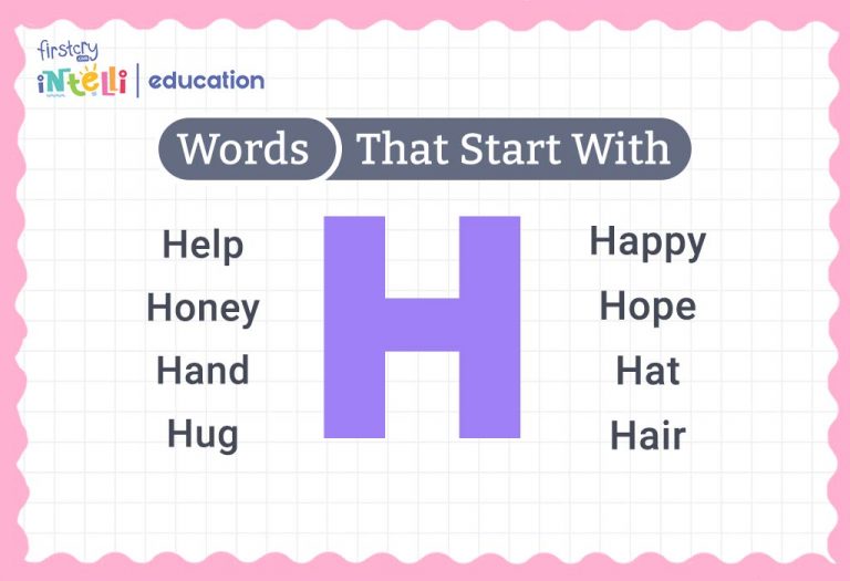 Words That Start With H - Learn H Words for Kids in English