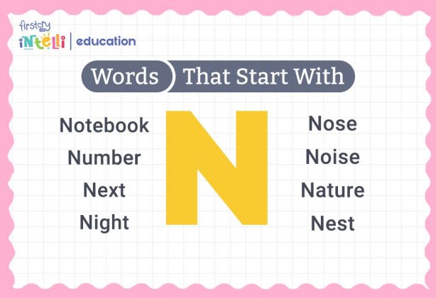 Words That Start With N - Learn N Words for Kids in English