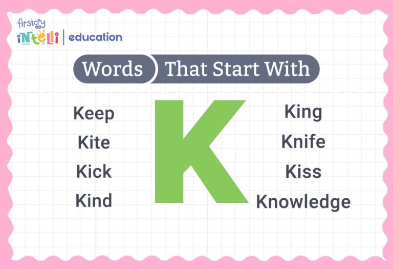 Words That Start With K - Learn K Words for Kids in English