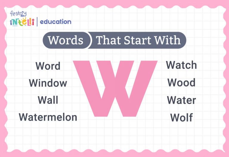 Words That Start With W - Learn W Words for Kids in English