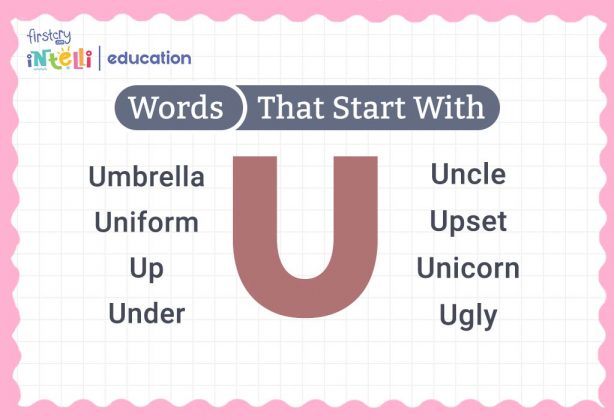 Words That Start With U - Learn U Words for Kids in English