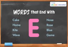 Words That End With E - Teach E Words To Kids