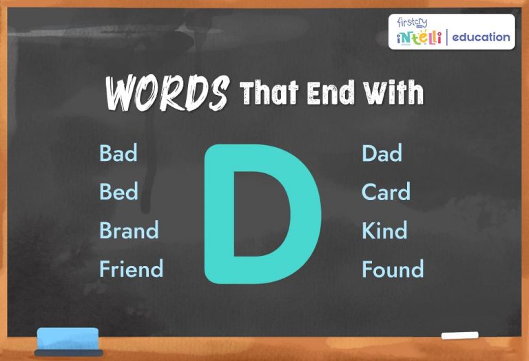Words That End With D - Teach D Words To Kids
