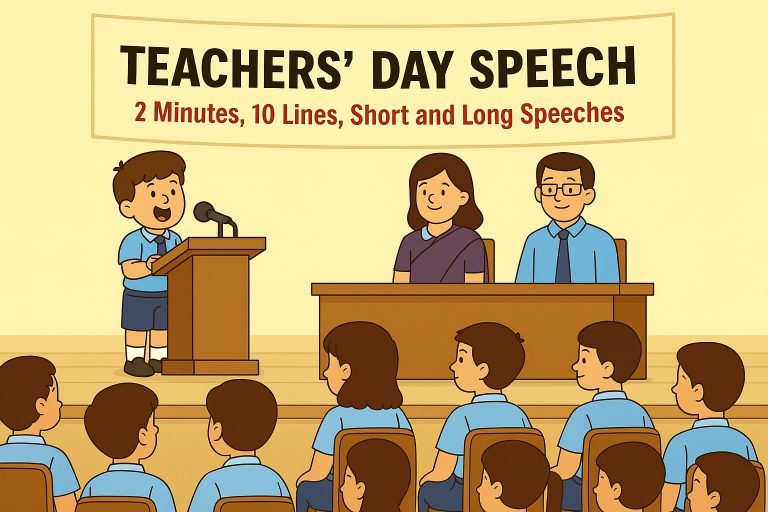 Teachers Day Speech for Students and Children