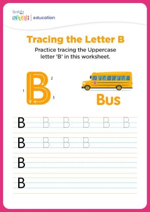 Letter B Tracing Worksheets – Free Printables for Preschools