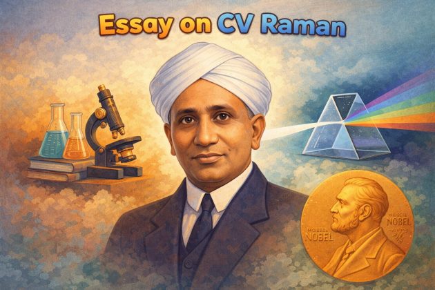 Essay on CV Raman - 10 Lines, 100, 200 and 500 Words