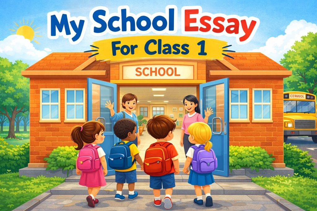 My School Essay for Class 1 - 5 Lines, Short and Long Essay
