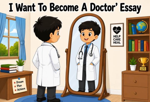 I Want To Become a Doctor Essay for Students and Children
