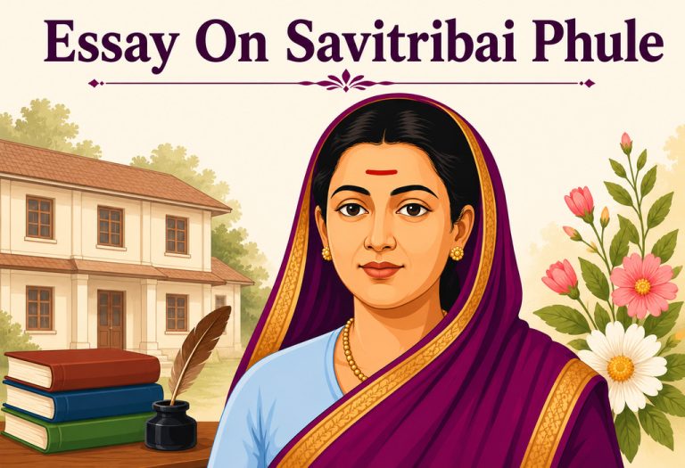 Essay on Savitribai Phule in English For Students and Children