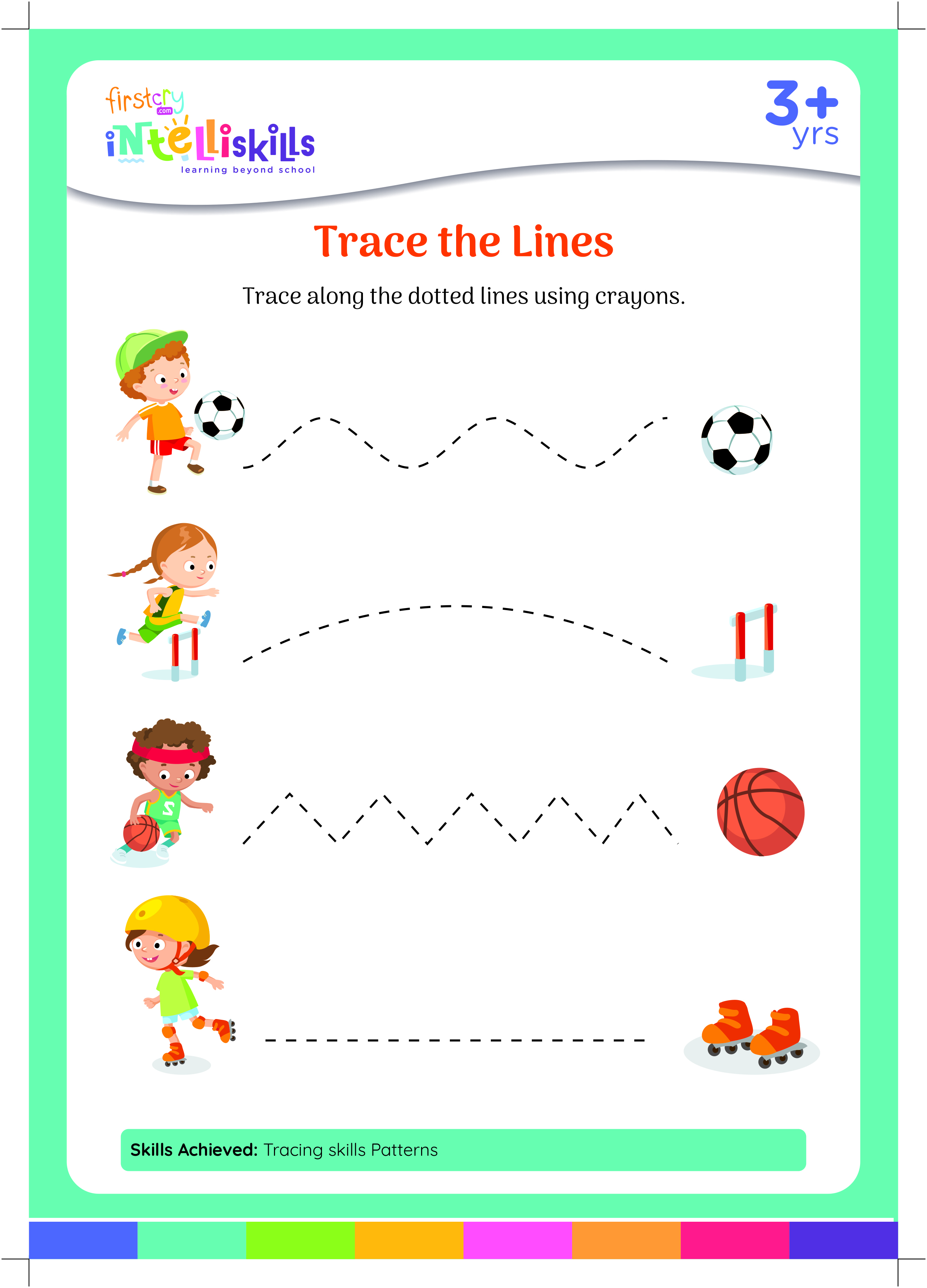 Dotted Line Tracing Worksheets
