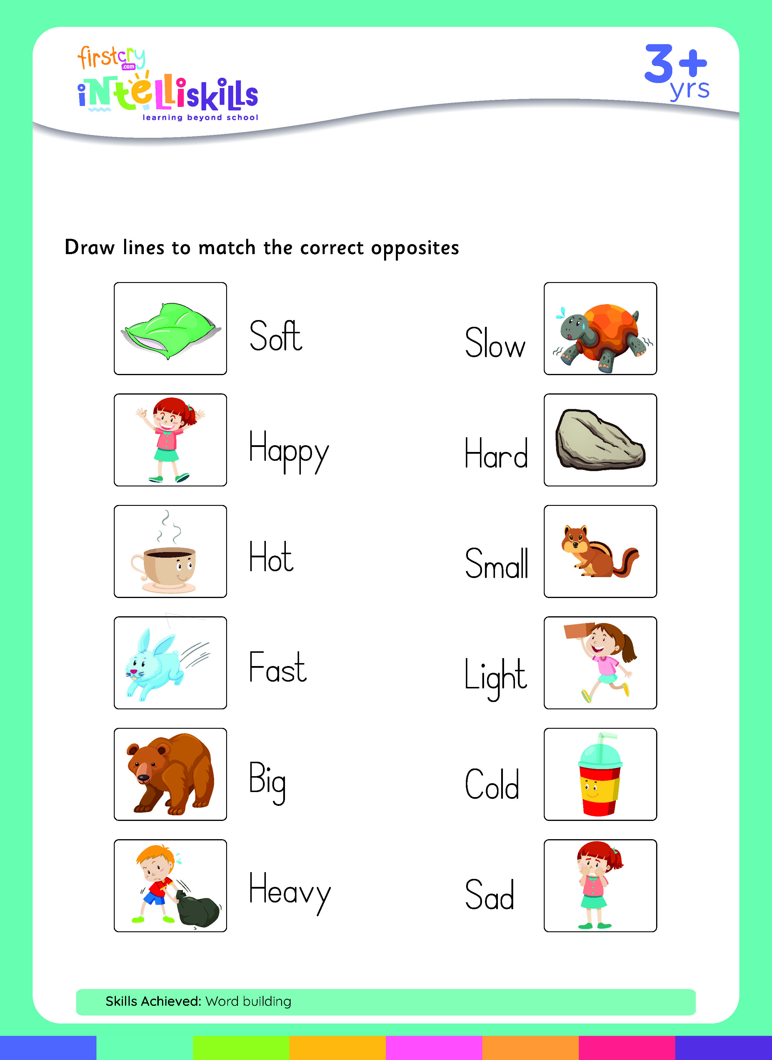 Opposites Matching Worksheets
