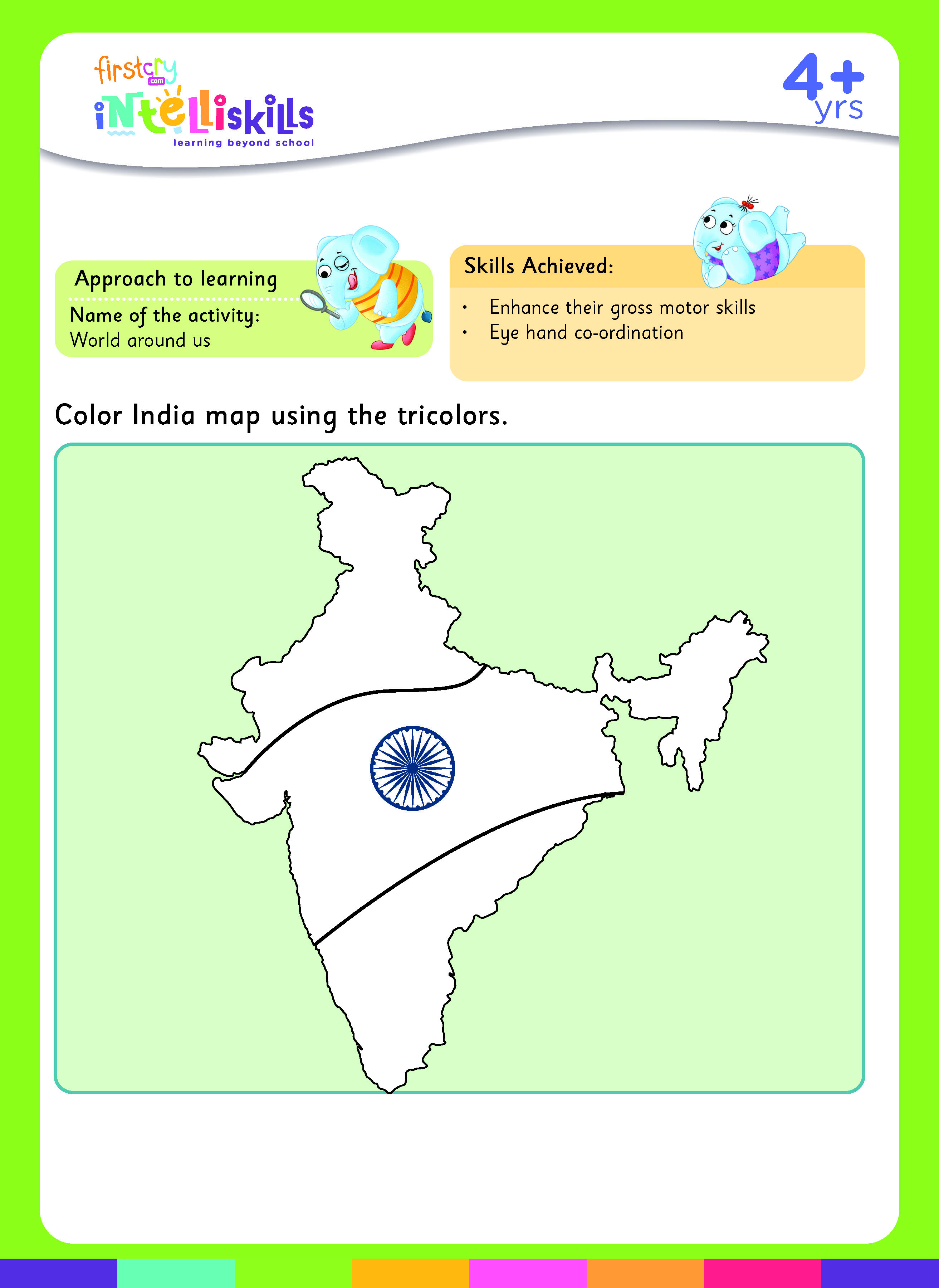 Coloring India Map For Kids How To Draw India Map With States | India