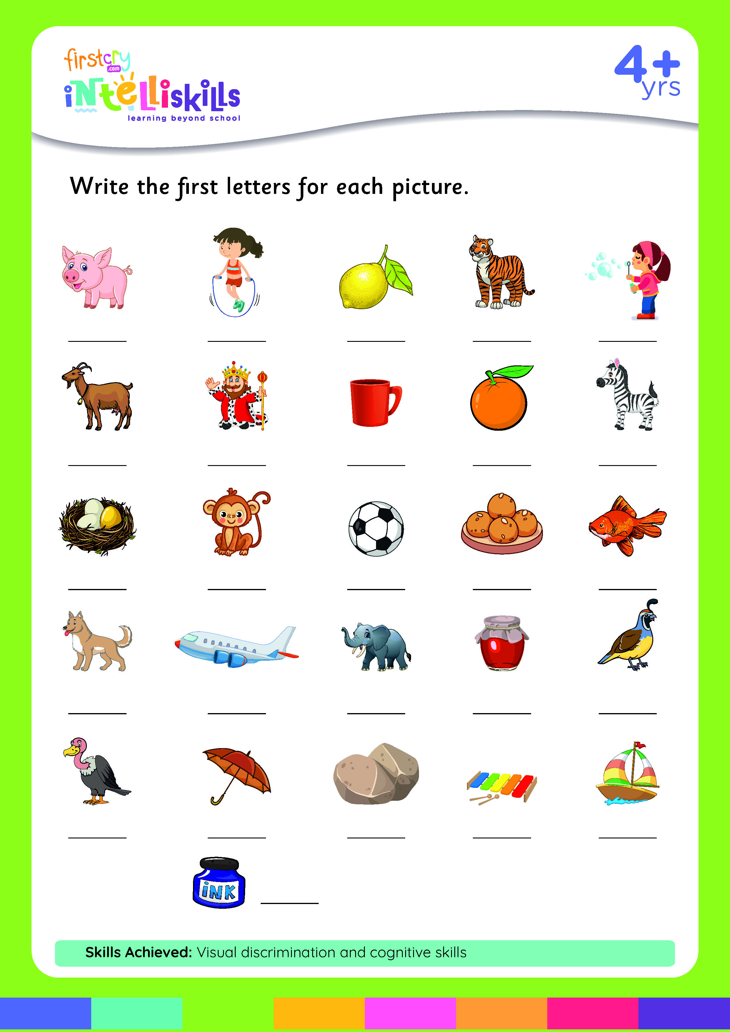 First School Alphabet Worksheets
