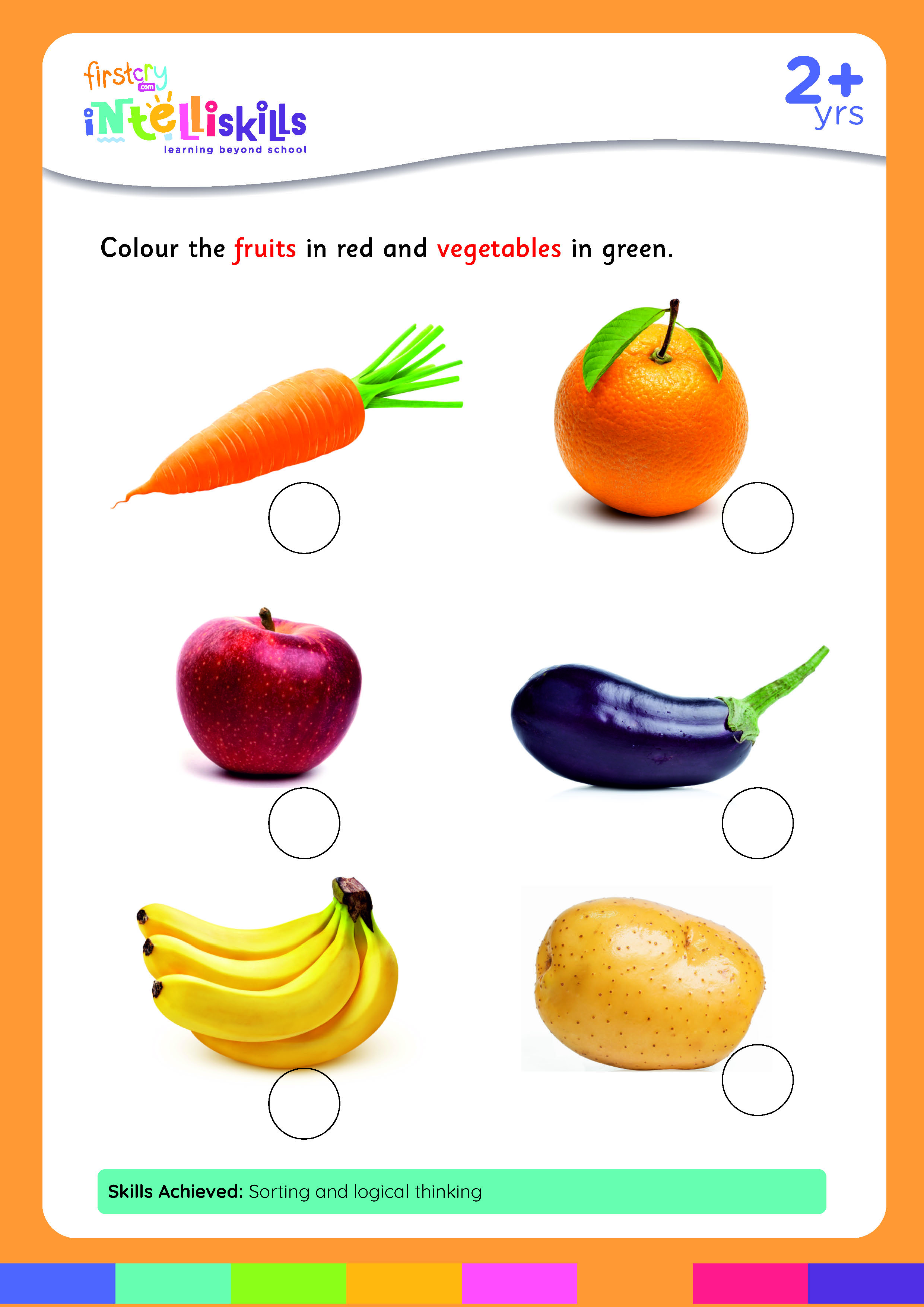 Vegetables Worksheet For Preschool